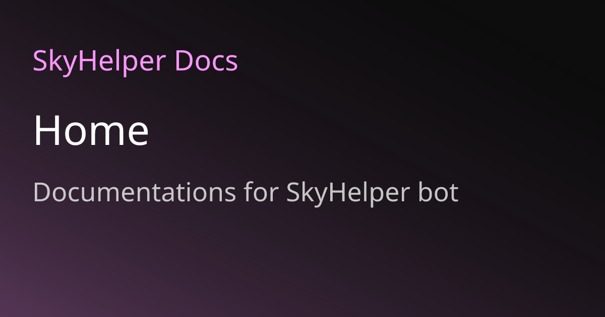 Home | SkyHelper